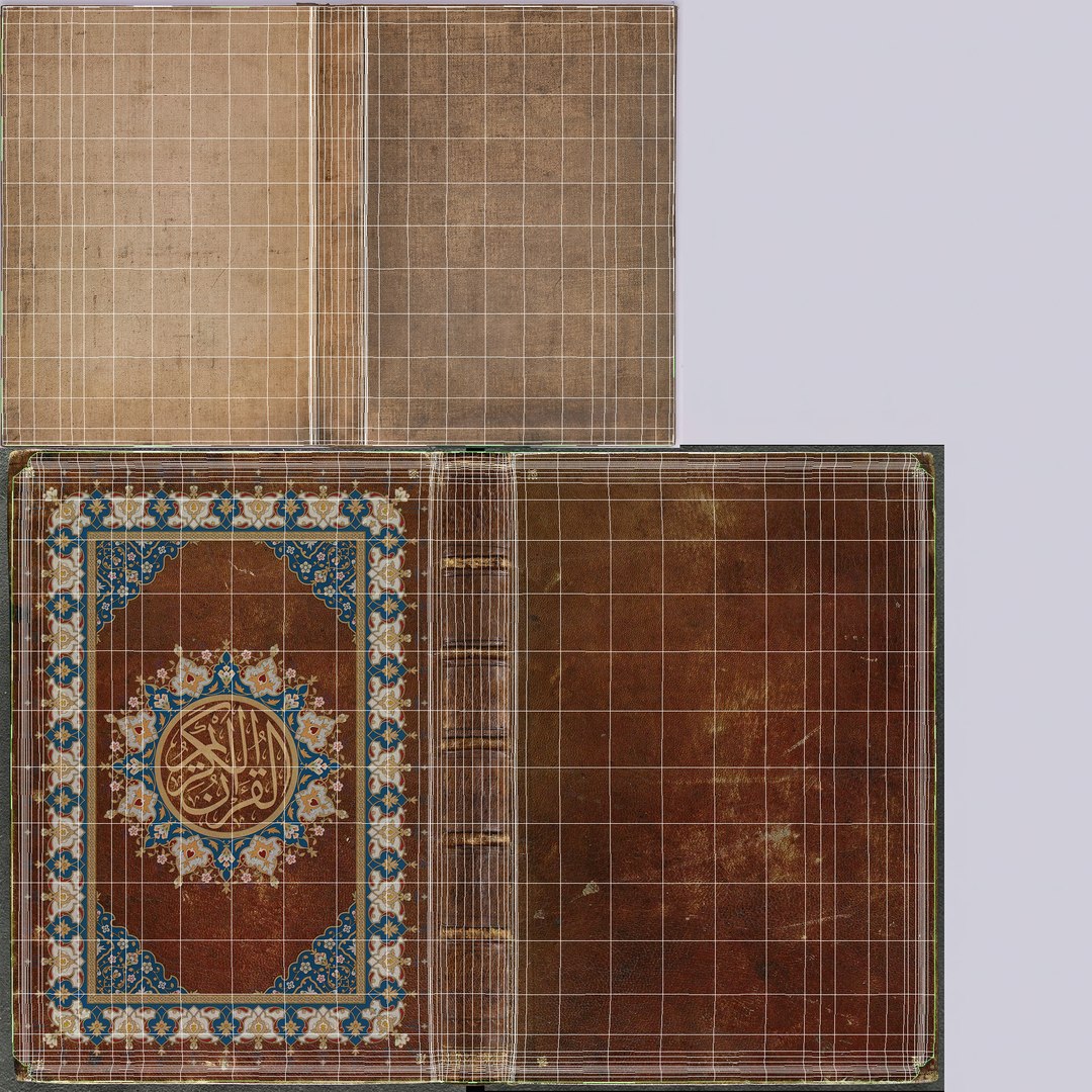 3D Book Quran With Stand-Animated-8K Texture - TurboSquid 1799010