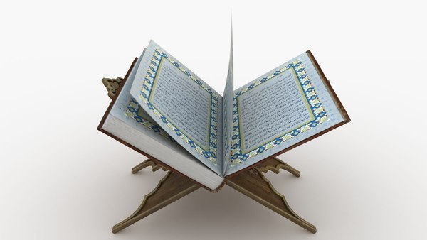 3D Book Quran with Stand-Animated-8K Texture - TurboSquid 1799010