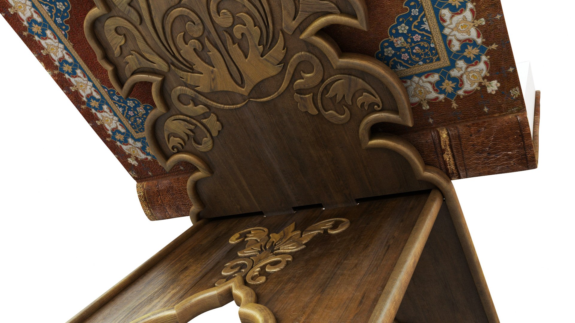 3D Book Quran With Stand-Animated-8K Texture - TurboSquid 1799010