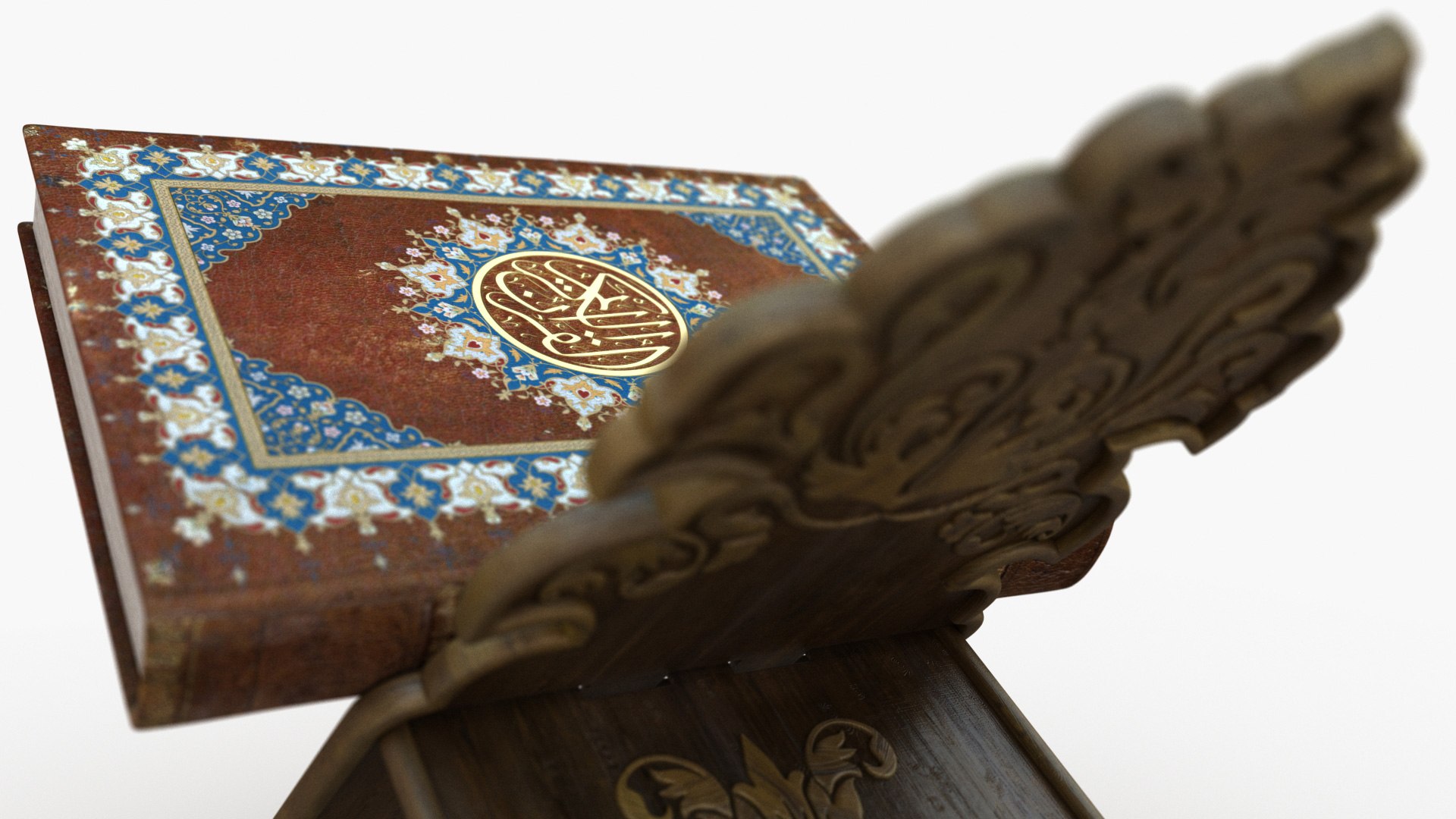 3D Book Quran With Stand-Animated-8K Texture - TurboSquid 1799010