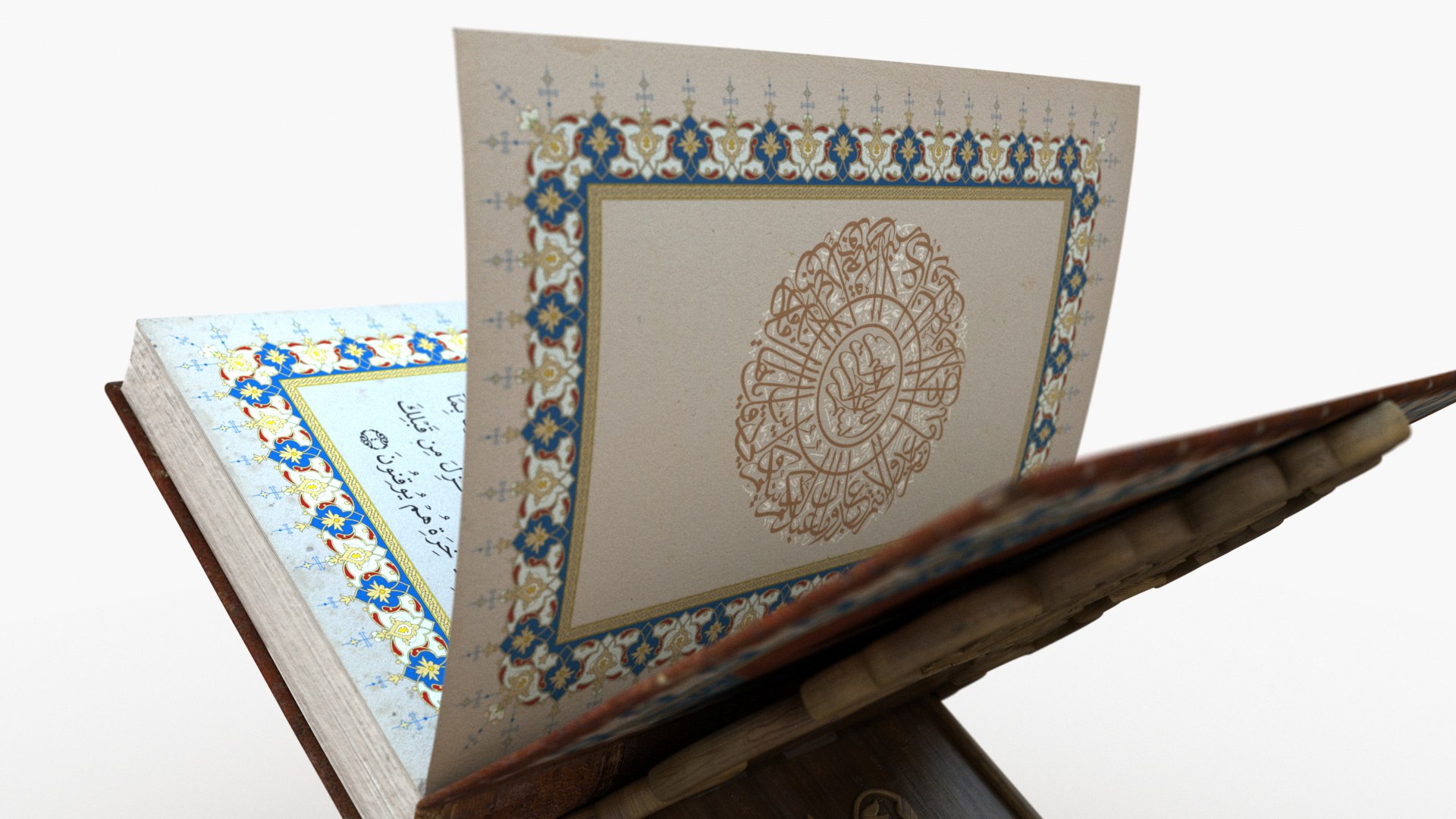 3D Book Quran With Stand-Animated-8K Texture - TurboSquid 1799010