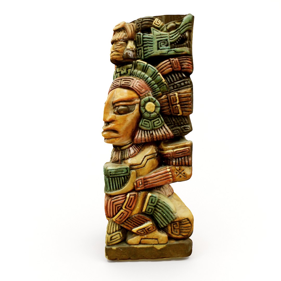 3d aztec figure replica