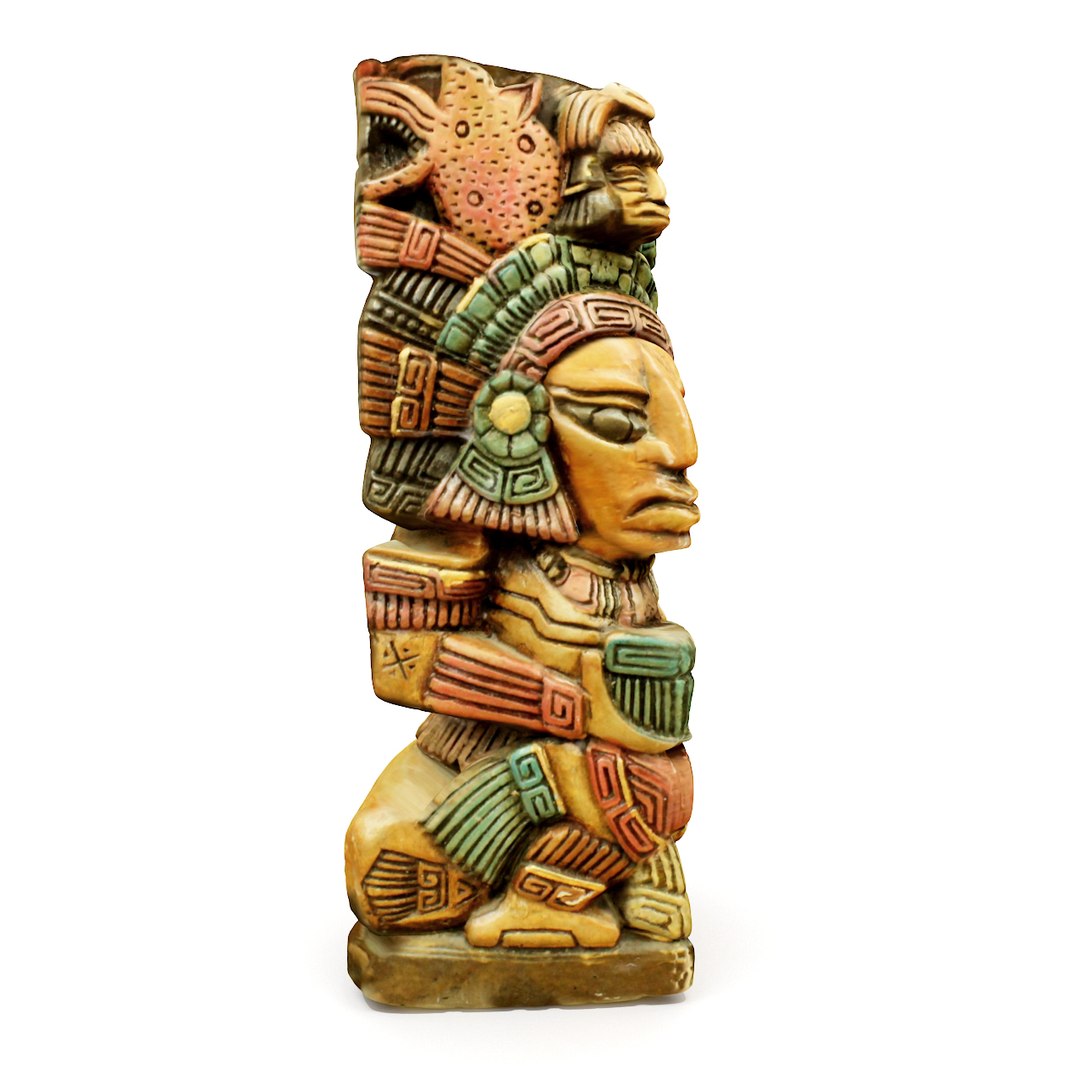 3d aztec figure replica