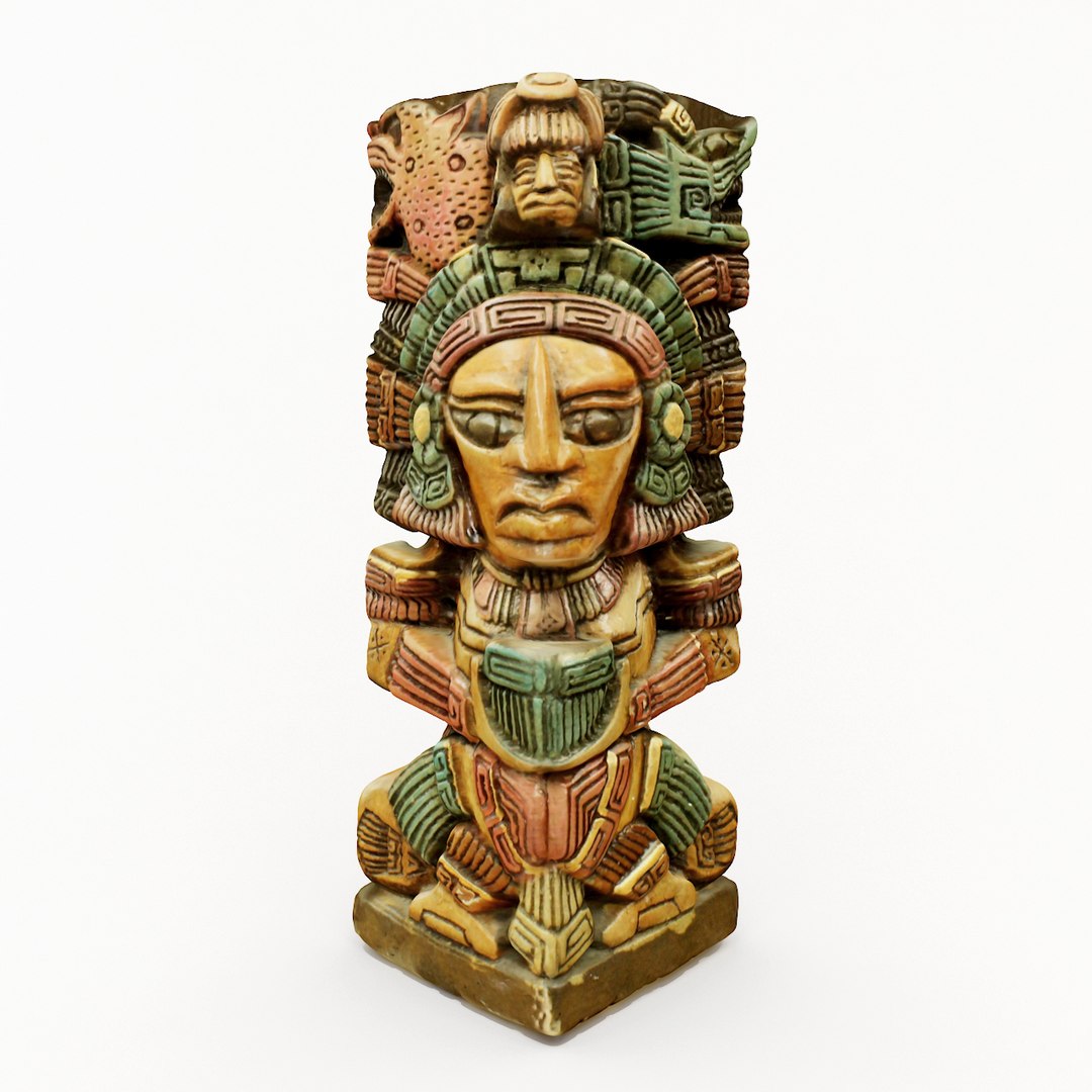 3d aztec figure replica