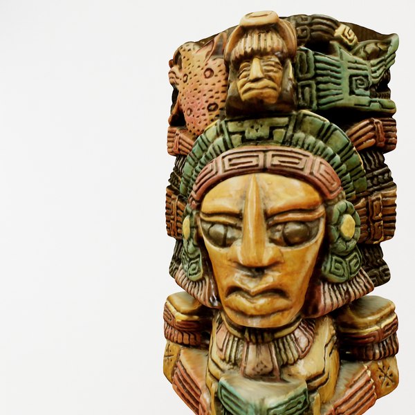 3d model mayan replica asset
