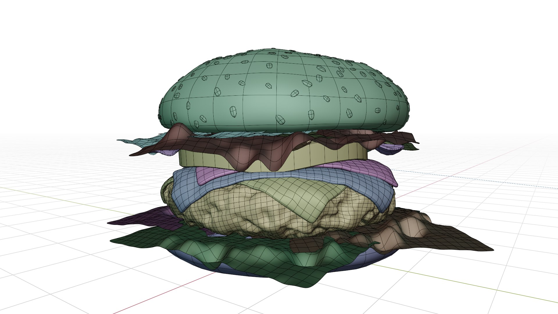 Free 3D Model Burger - TurboSquid 2016930