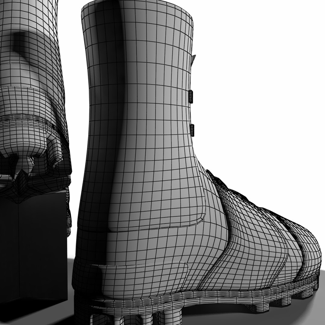 3d Model Of Sci-fi Boots