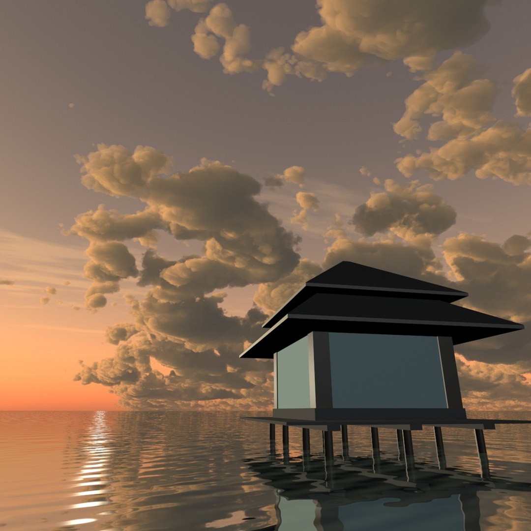 3d Sky Clouds Model