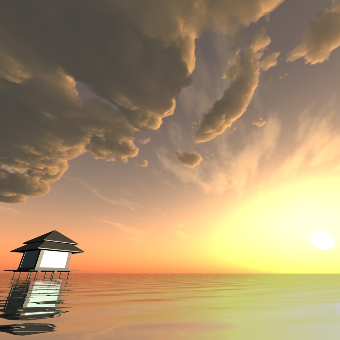 3d Sky Clouds Model