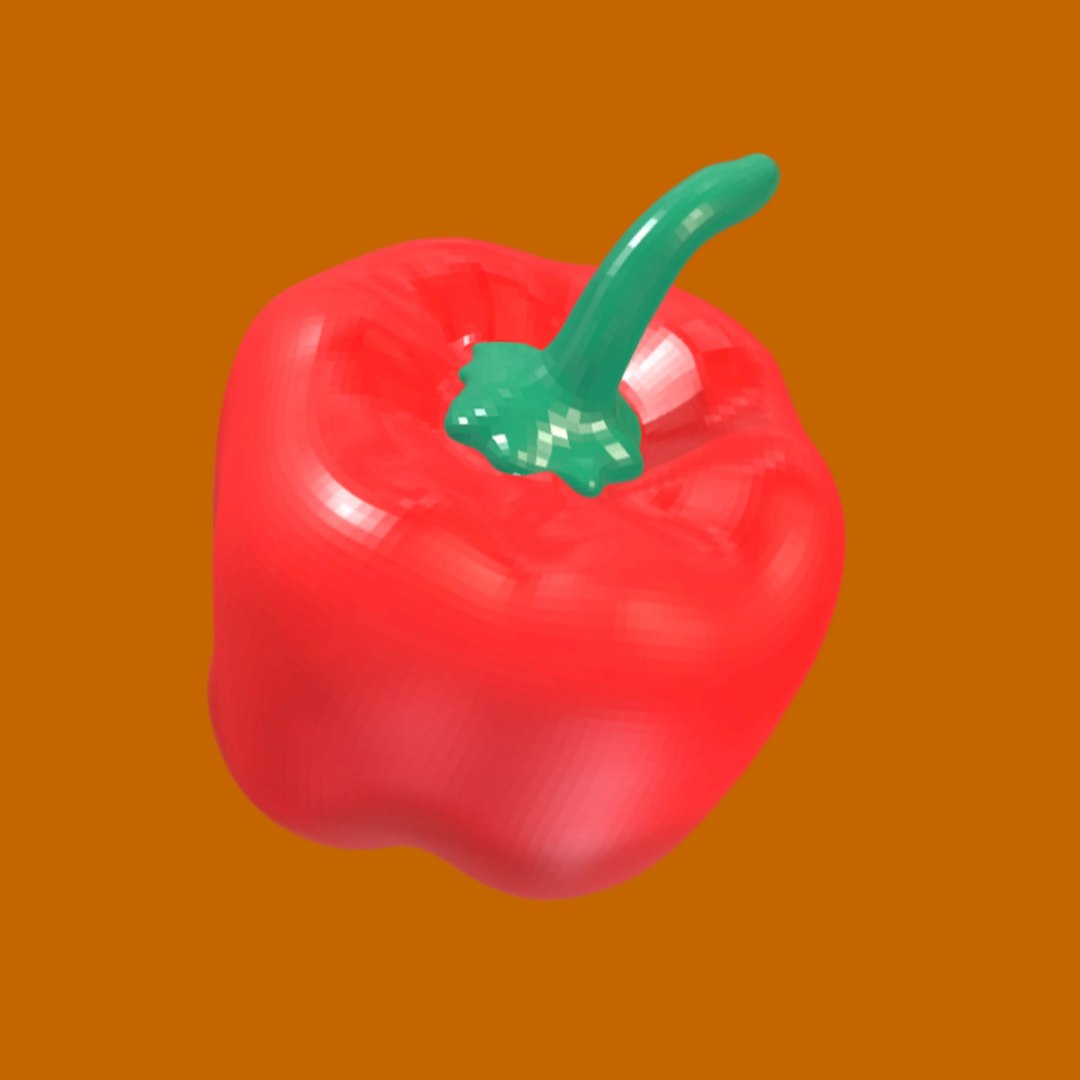 Angry Pepper 3D Model - TurboSquid 1597828