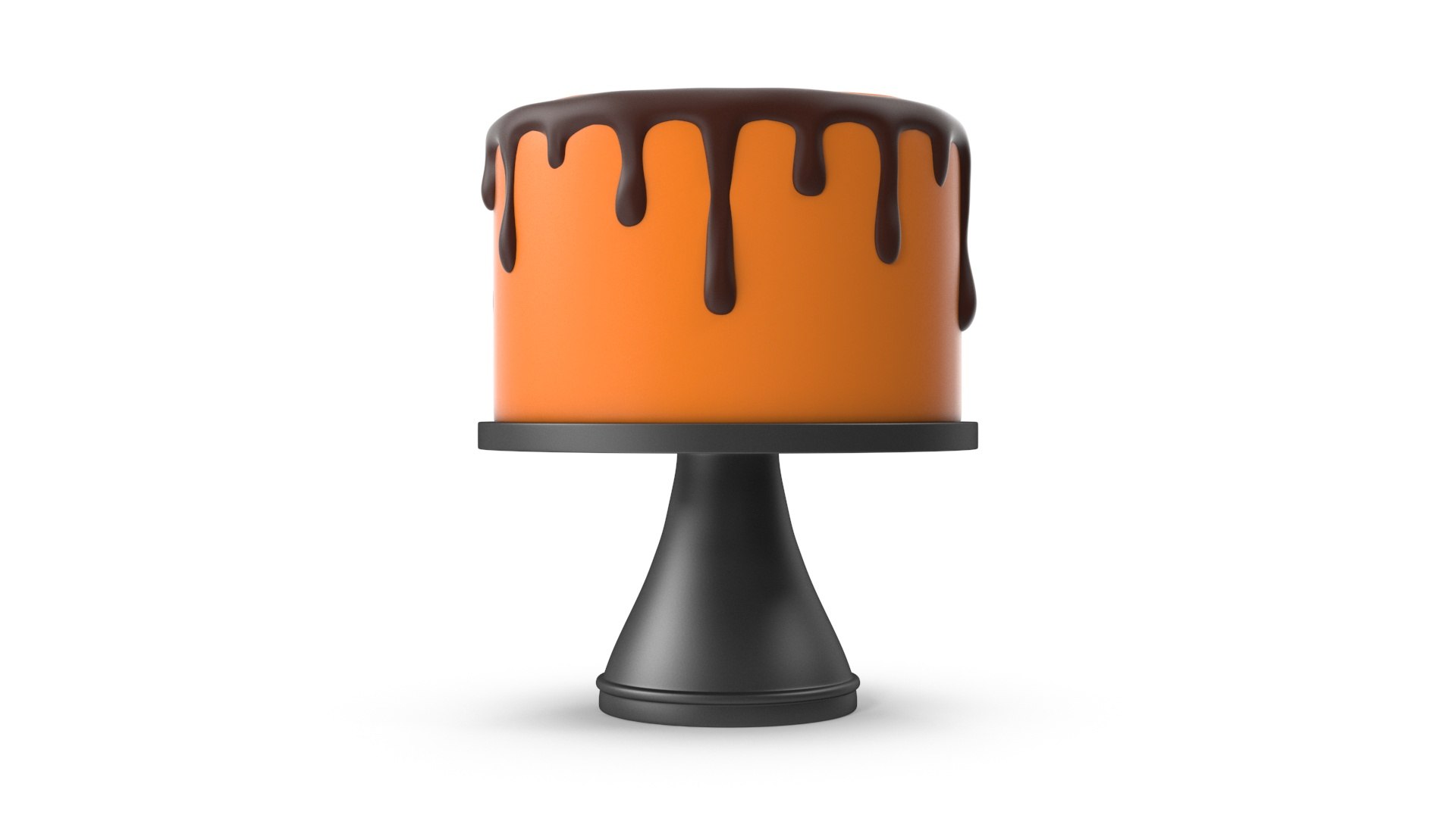 3D Halloween Cake With Pumpkin Face Topper - TurboSquid 1792629