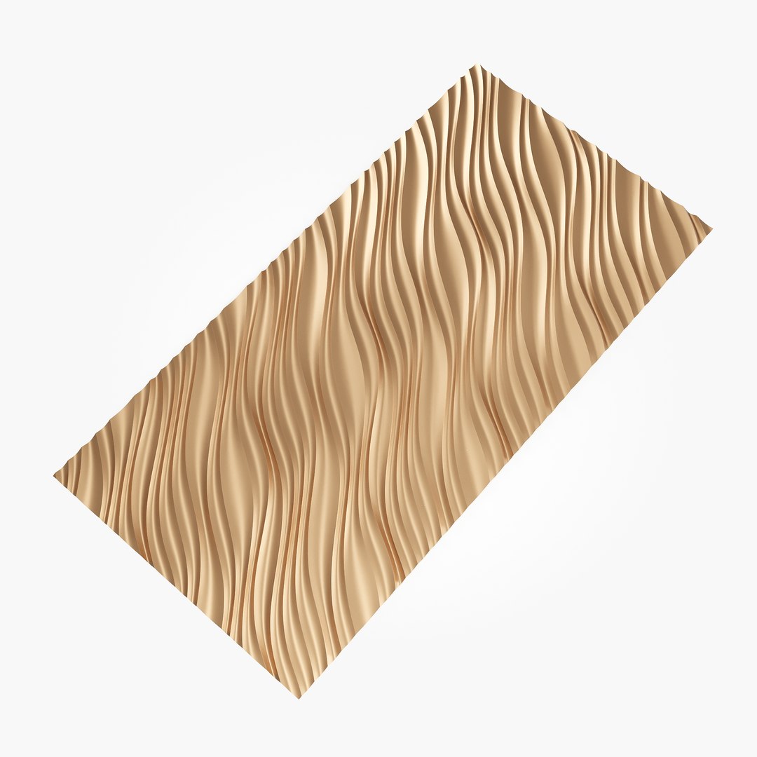 Wavy Seamless Wall Panel 3D - TurboSquid 2029442