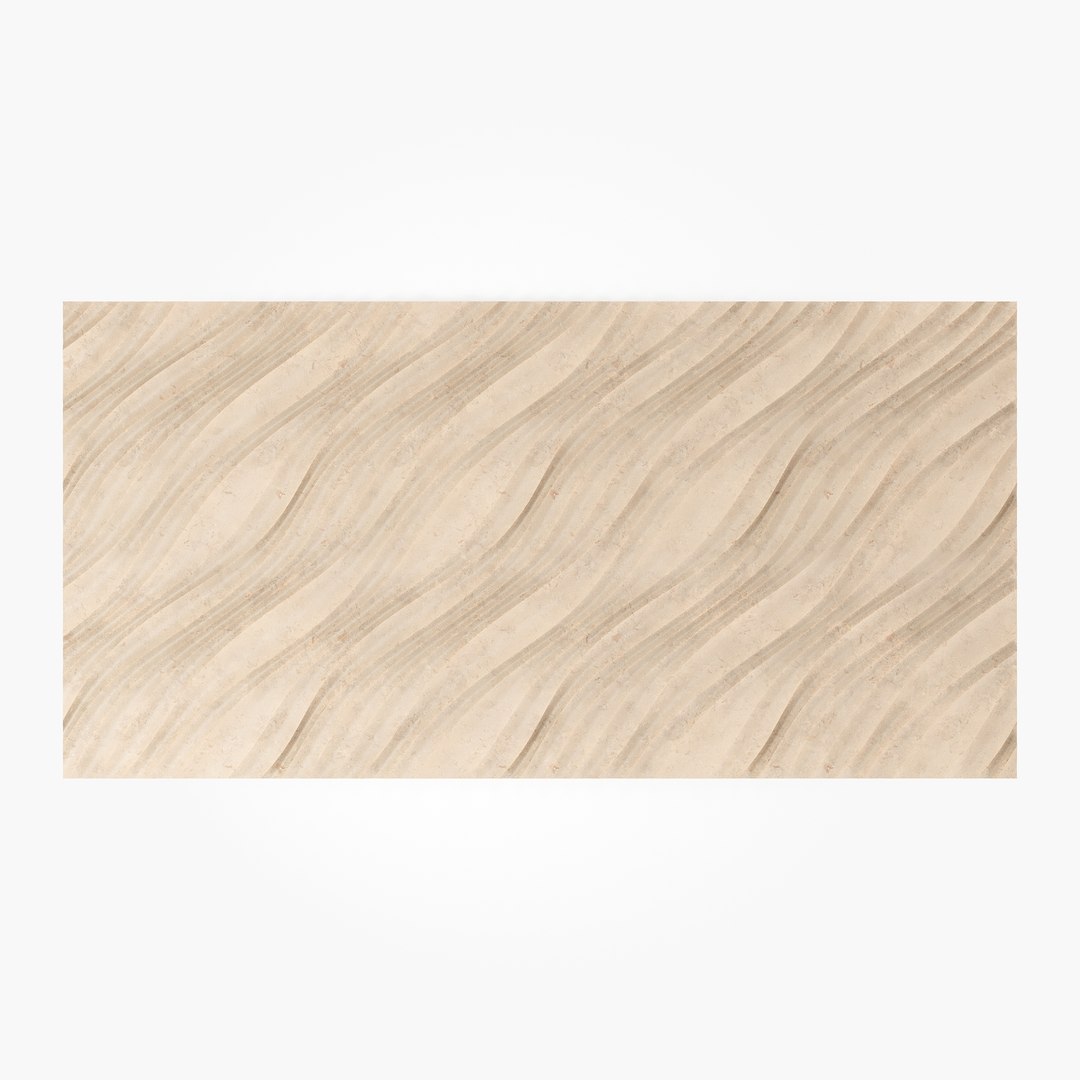 Wavy Seamless Wall Panel 3D - TurboSquid 2029442