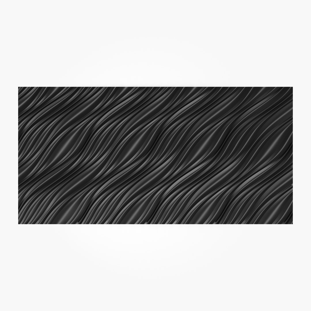 Wavy Seamless Wall Panel 3D - TurboSquid 2029442