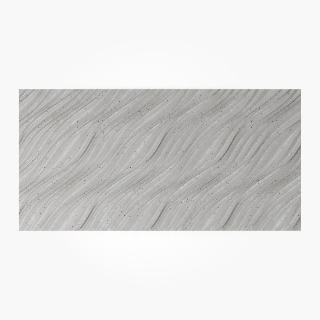 Wavy Seamless Wall Panel 3D - TurboSquid 2029442