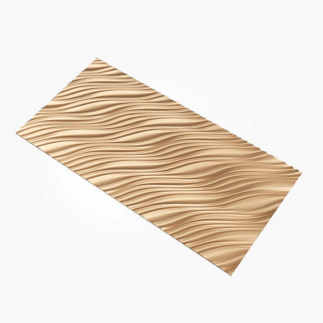 Wavy Seamless Wall Panel 3D - TurboSquid 2029442
