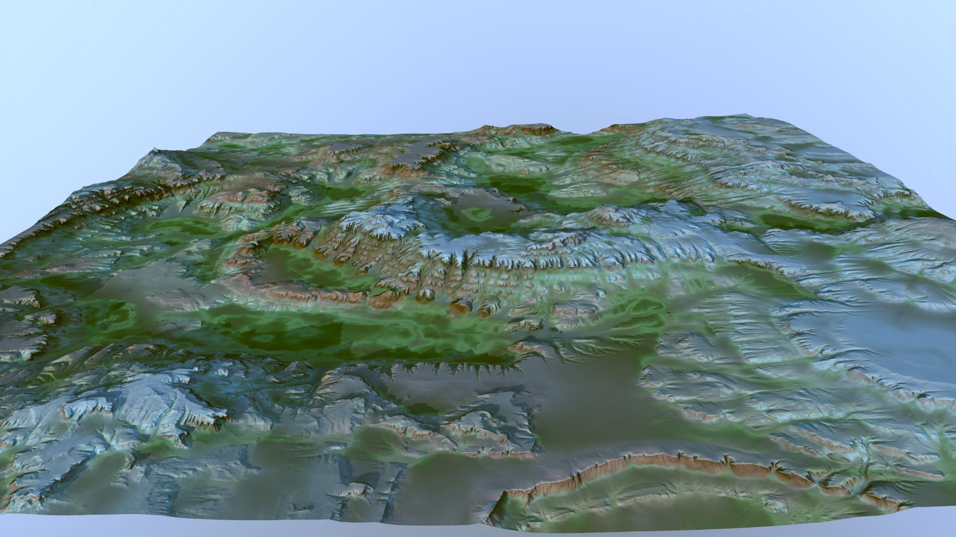 Hills Cliffs Terrain 3d Model