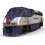 Diesel Electric Train Amtrak 3d Max