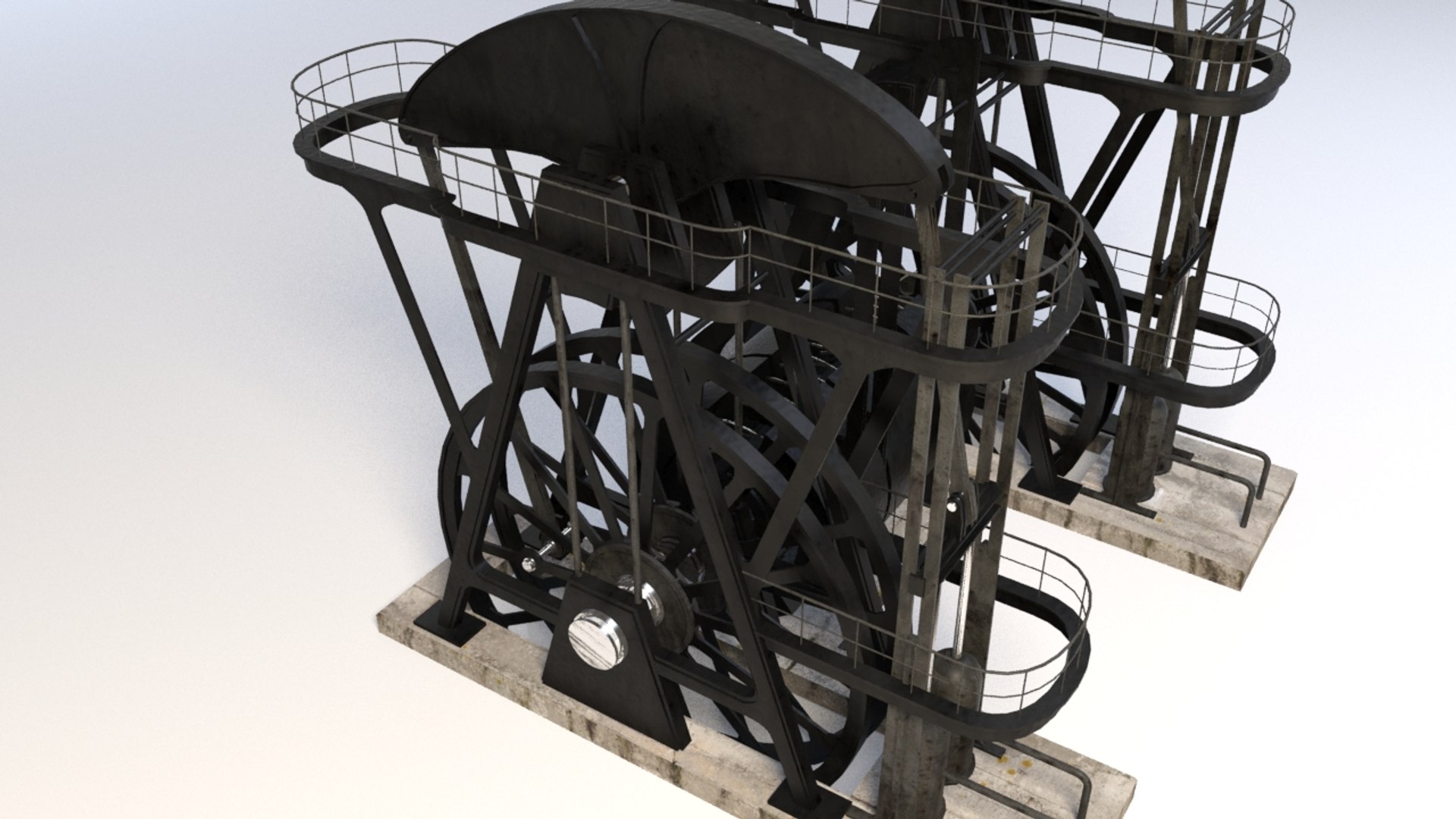 3d Model Industrial Oil Pump