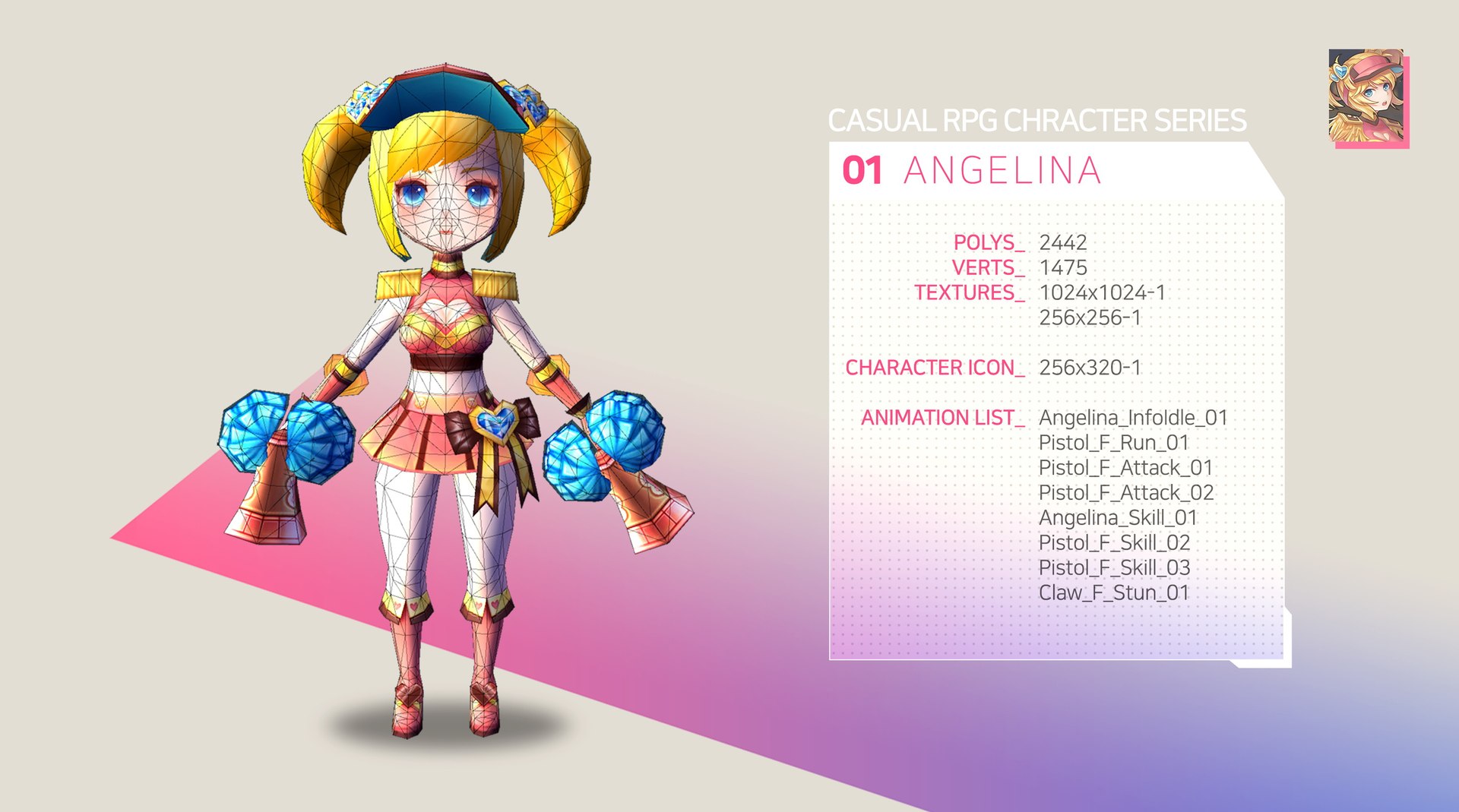 Casual RPG Character - 1 Angelina 3D - TurboSquid 2003455