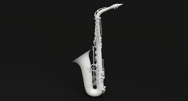 3d model sax saxophone