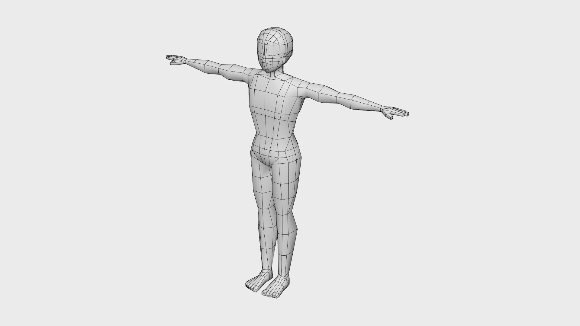 Anime Manga Man Body Low Poly Base Mesh 3D Model - TurboSquid 1826551