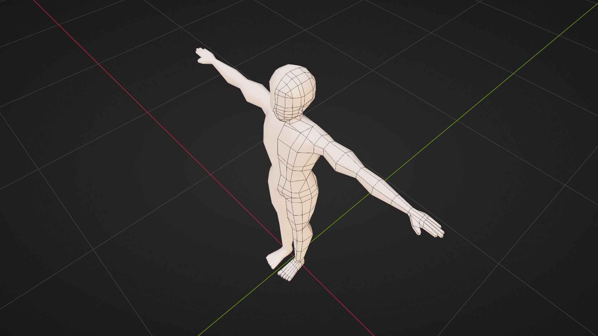 Anime Manga Man Body Low Poly Base Mesh 3D Model - TurboSquid 1826551