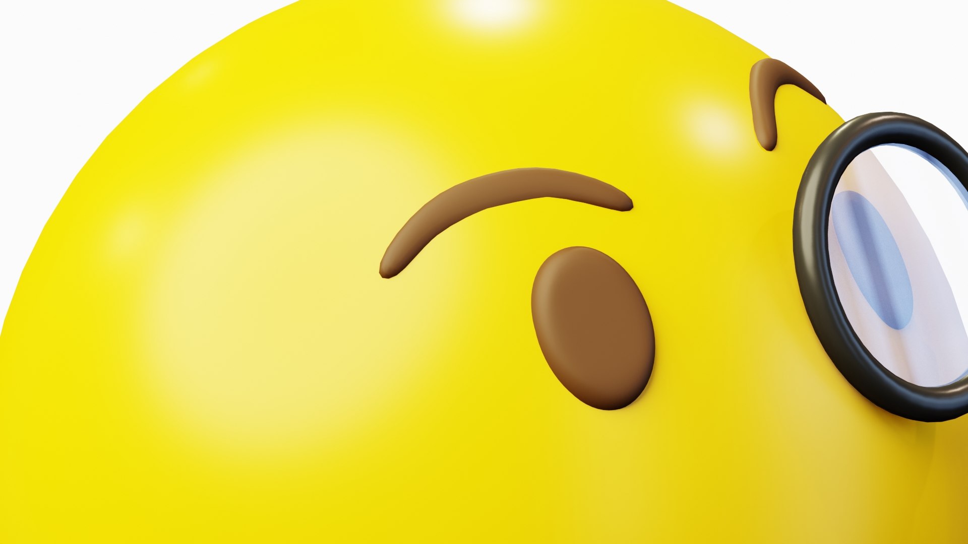 Gentleman with Monocle Emoticon Emoji or Smiley 3D model - TurboSquid 2113360