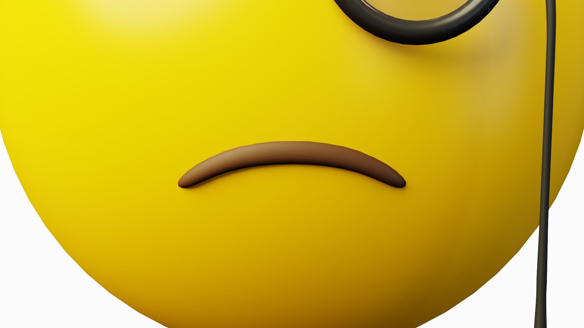 Gentleman with Monocle Emoticon Emoji or Smiley 3D model - TurboSquid ...