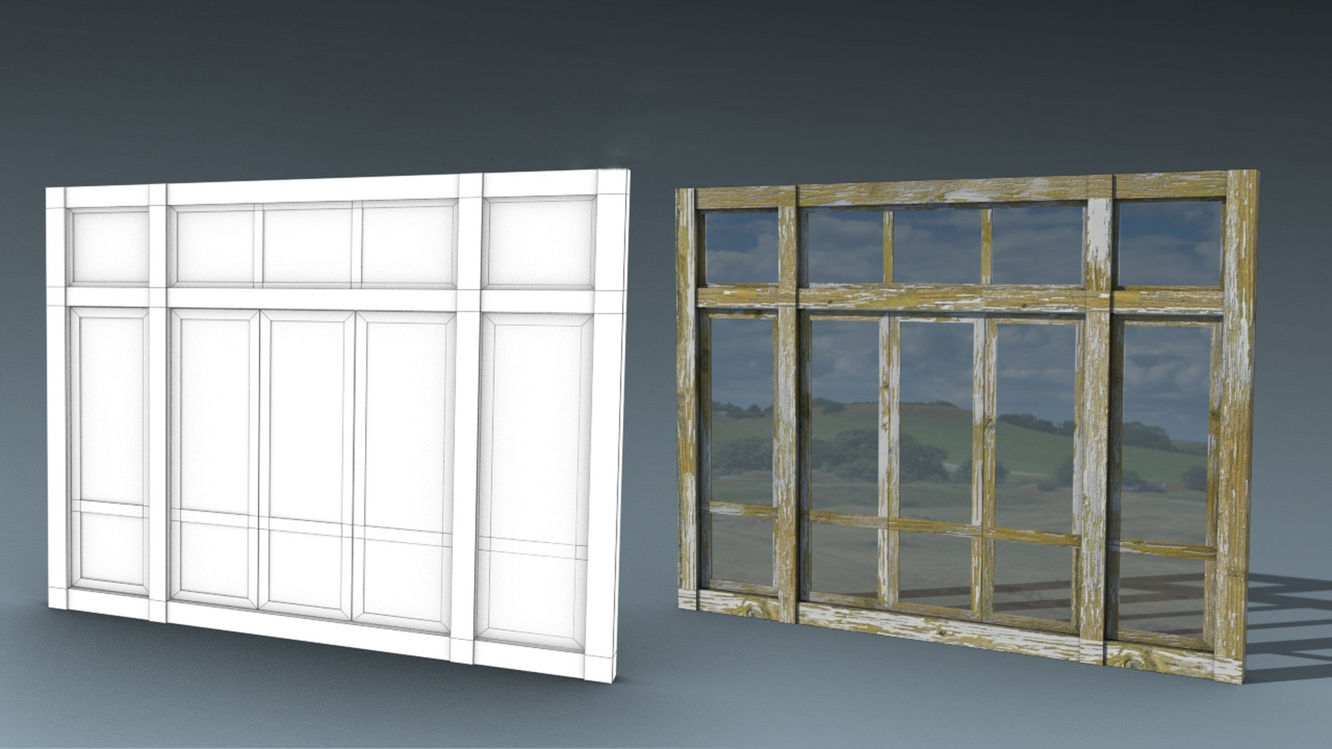 3D low-poly windows pack model - TurboSquid 1644310