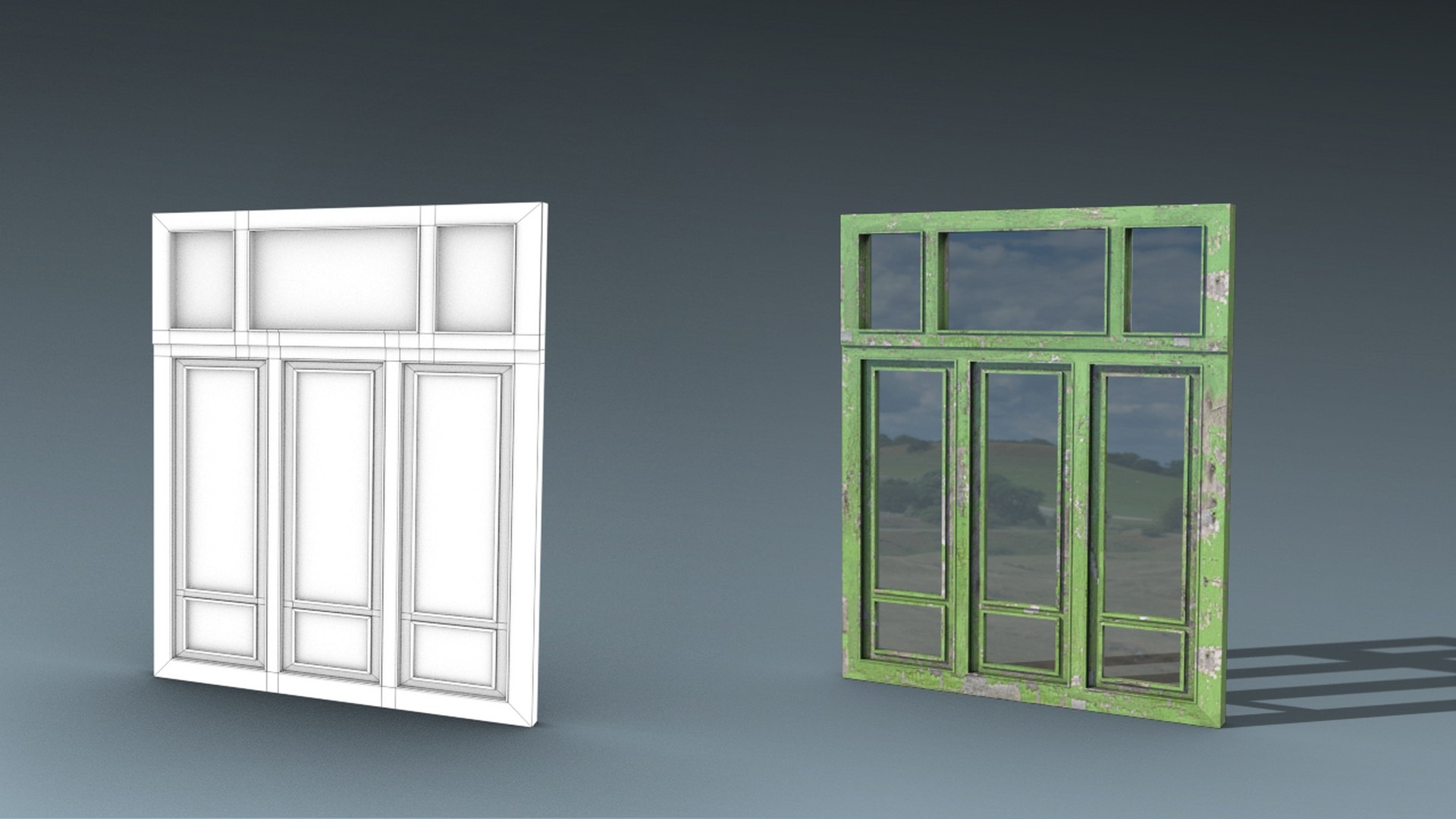 3D low-poly windows pack model - TurboSquid 1644310