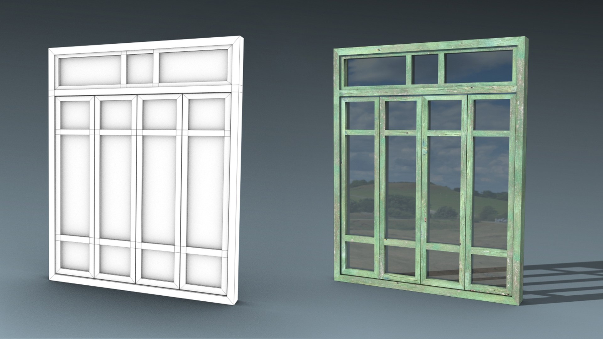 3D low-poly windows pack model - TurboSquid 1644310