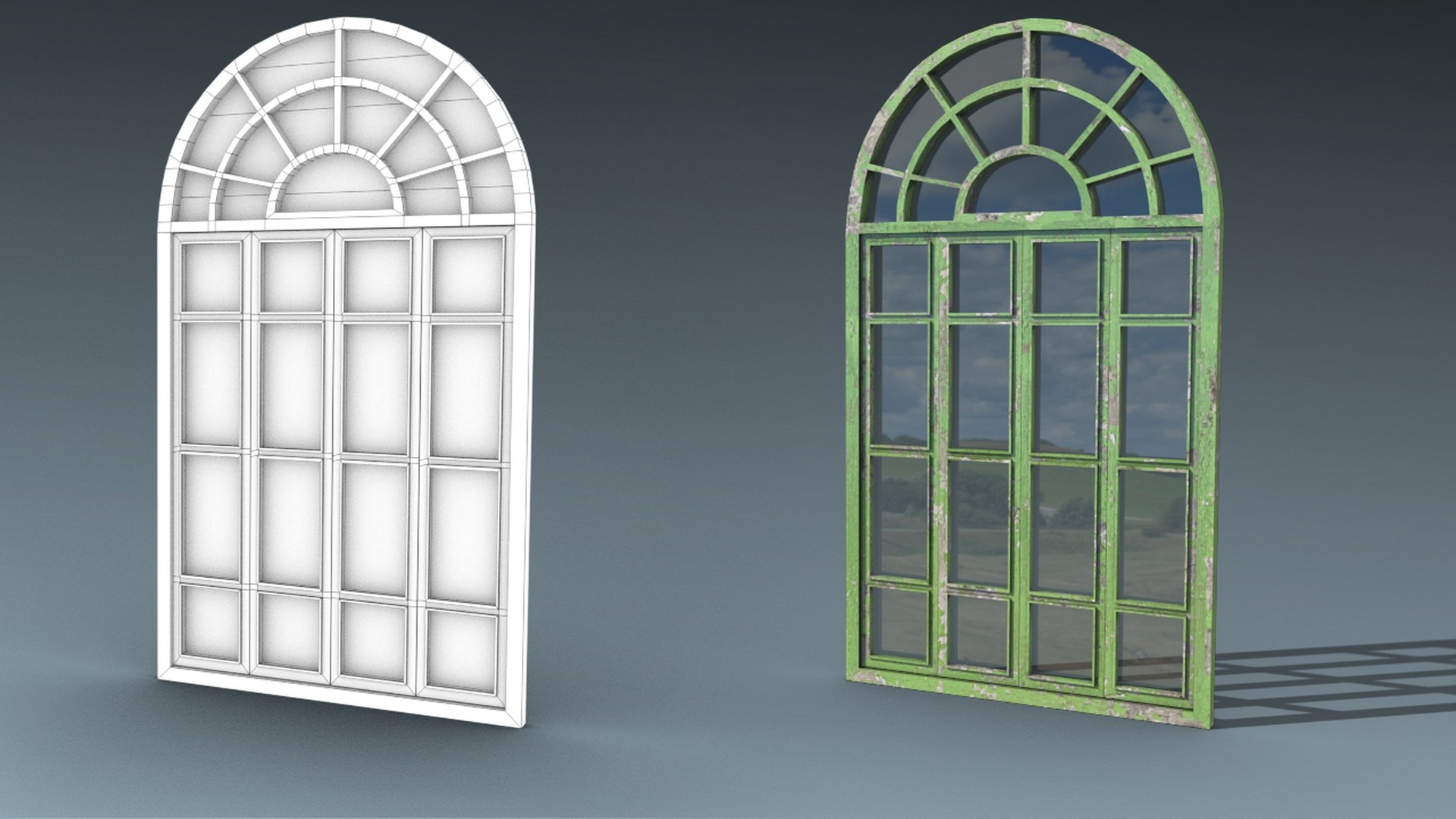 3D low-poly windows pack model - TurboSquid 1644310