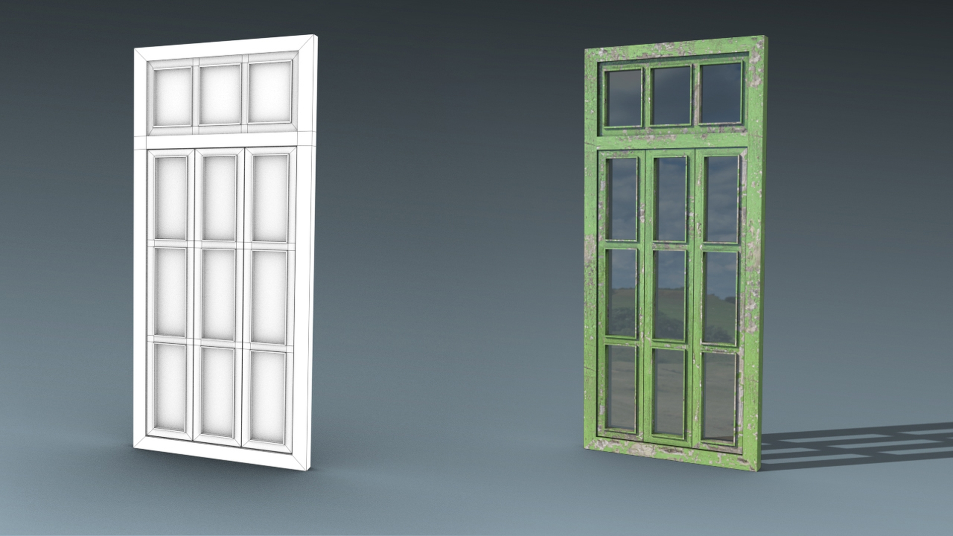 3D low-poly windows pack model - TurboSquid 1644310