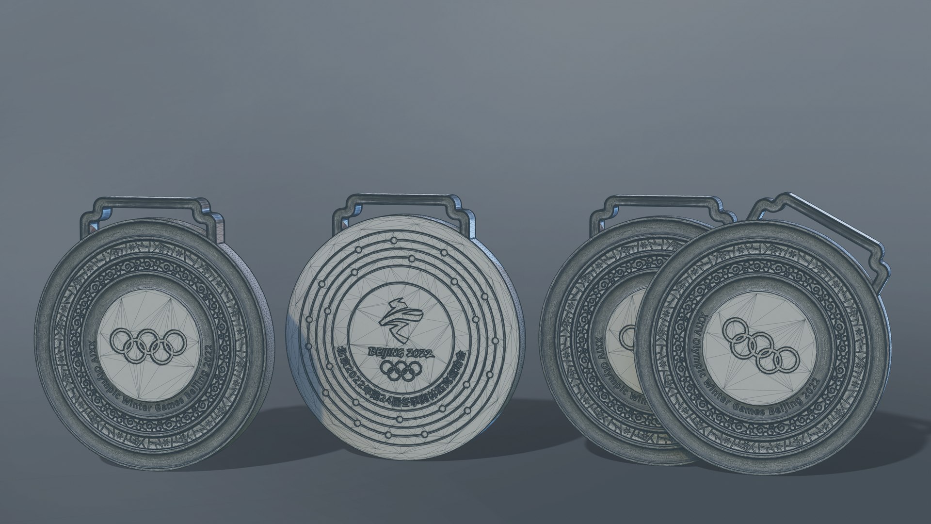 3D Beijing 2022 Olympic Medal 3D print model - TurboSquid 2088311