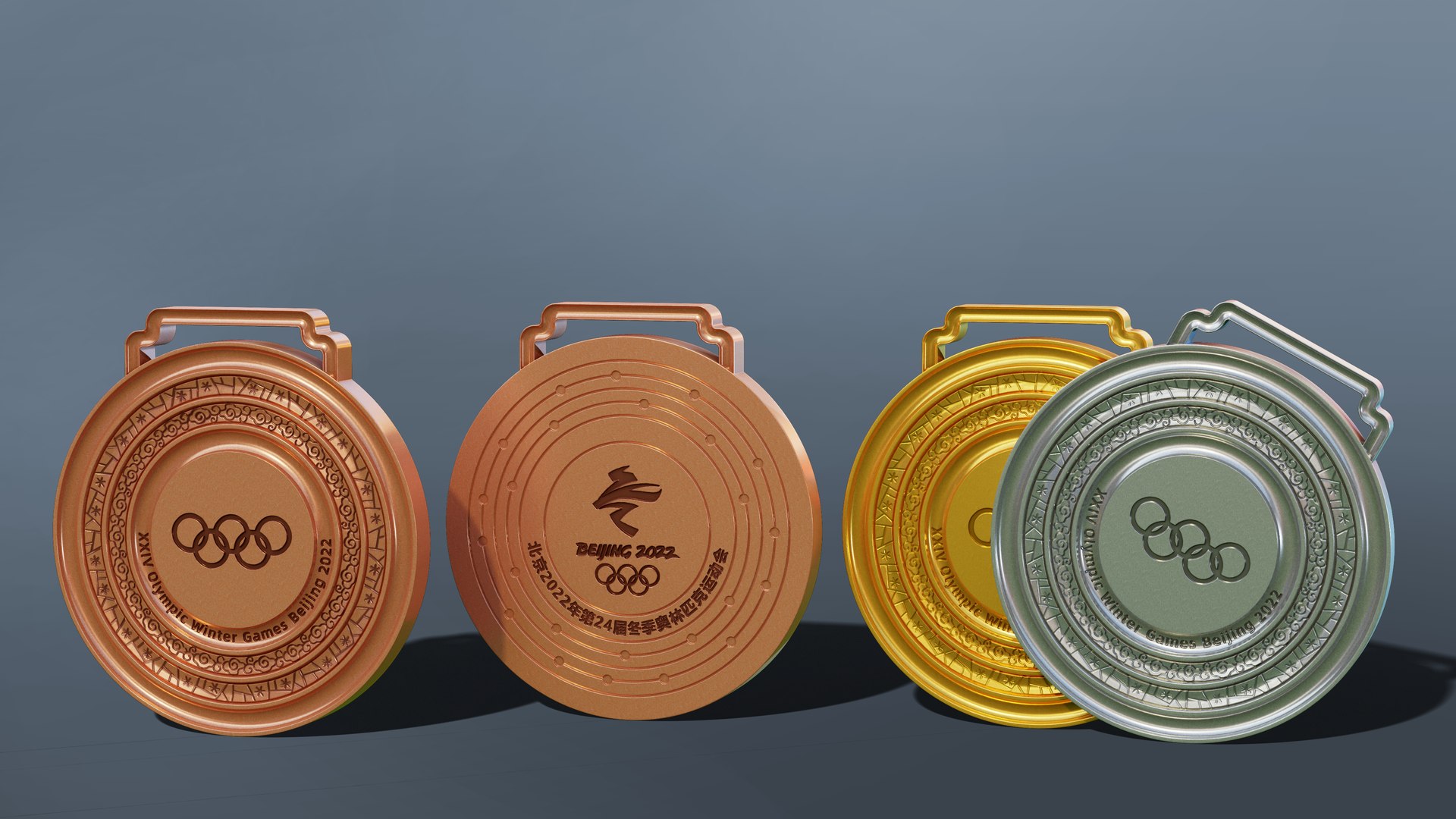 3D Beijing 2022 Olympic Medal 3D print model - TurboSquid 2088311