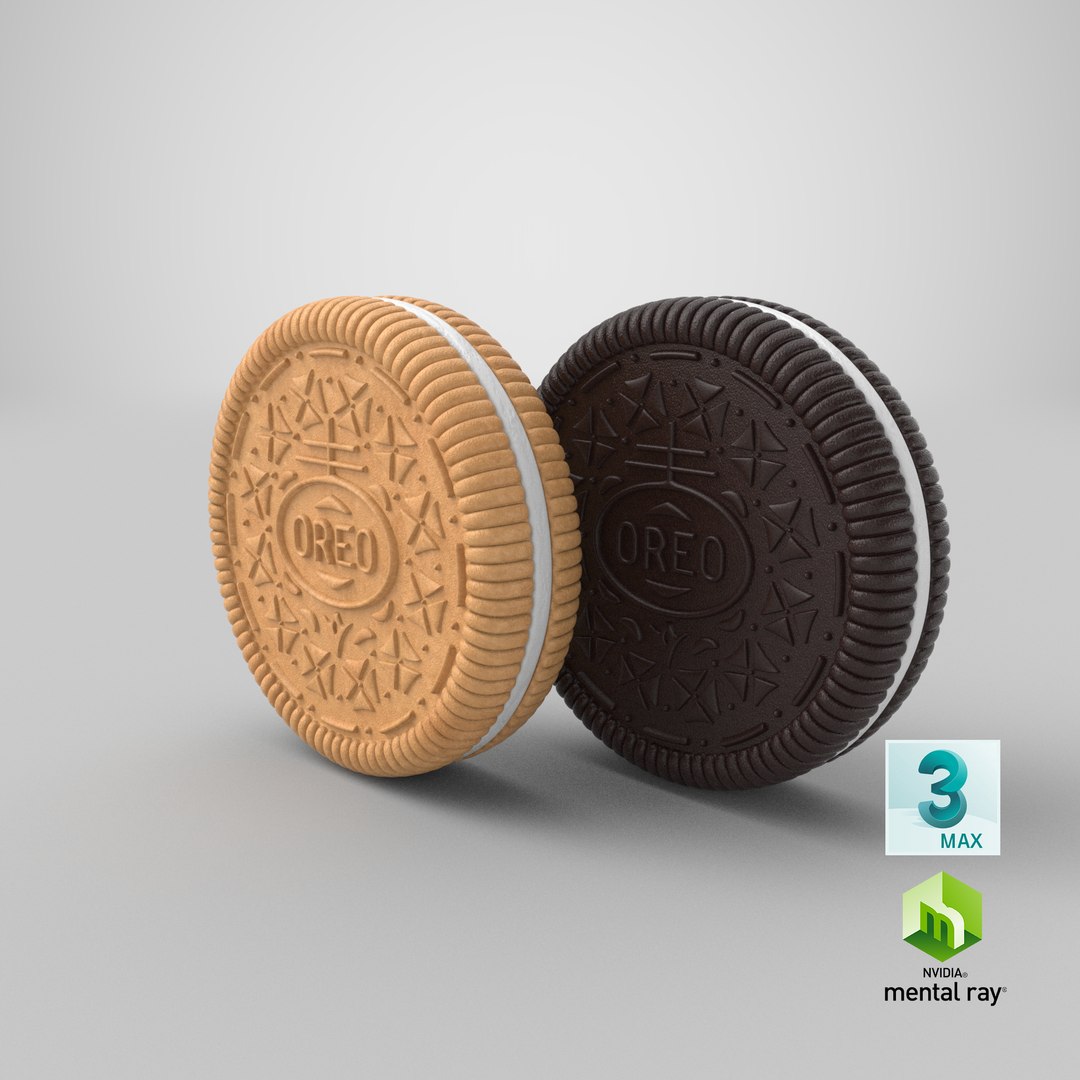 Golden oreo 3D model - TurboSquid 1355102