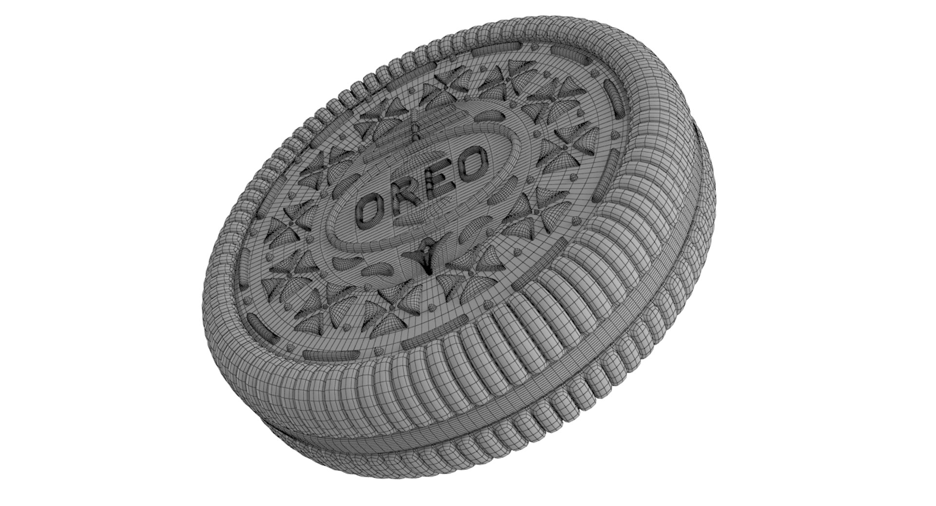 Golden oreo 3D model - TurboSquid 1355102