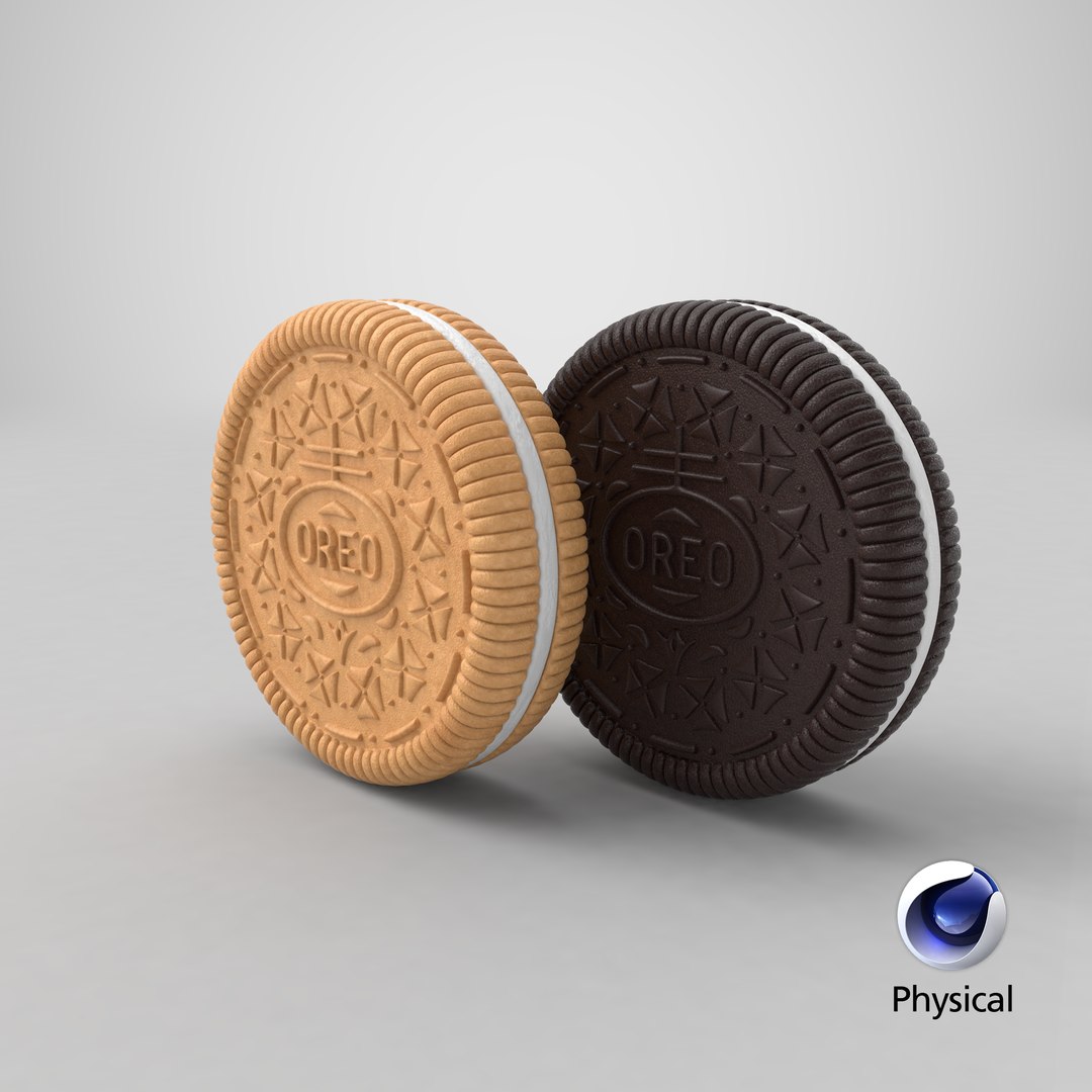 Golden oreo 3D model - TurboSquid 1355102