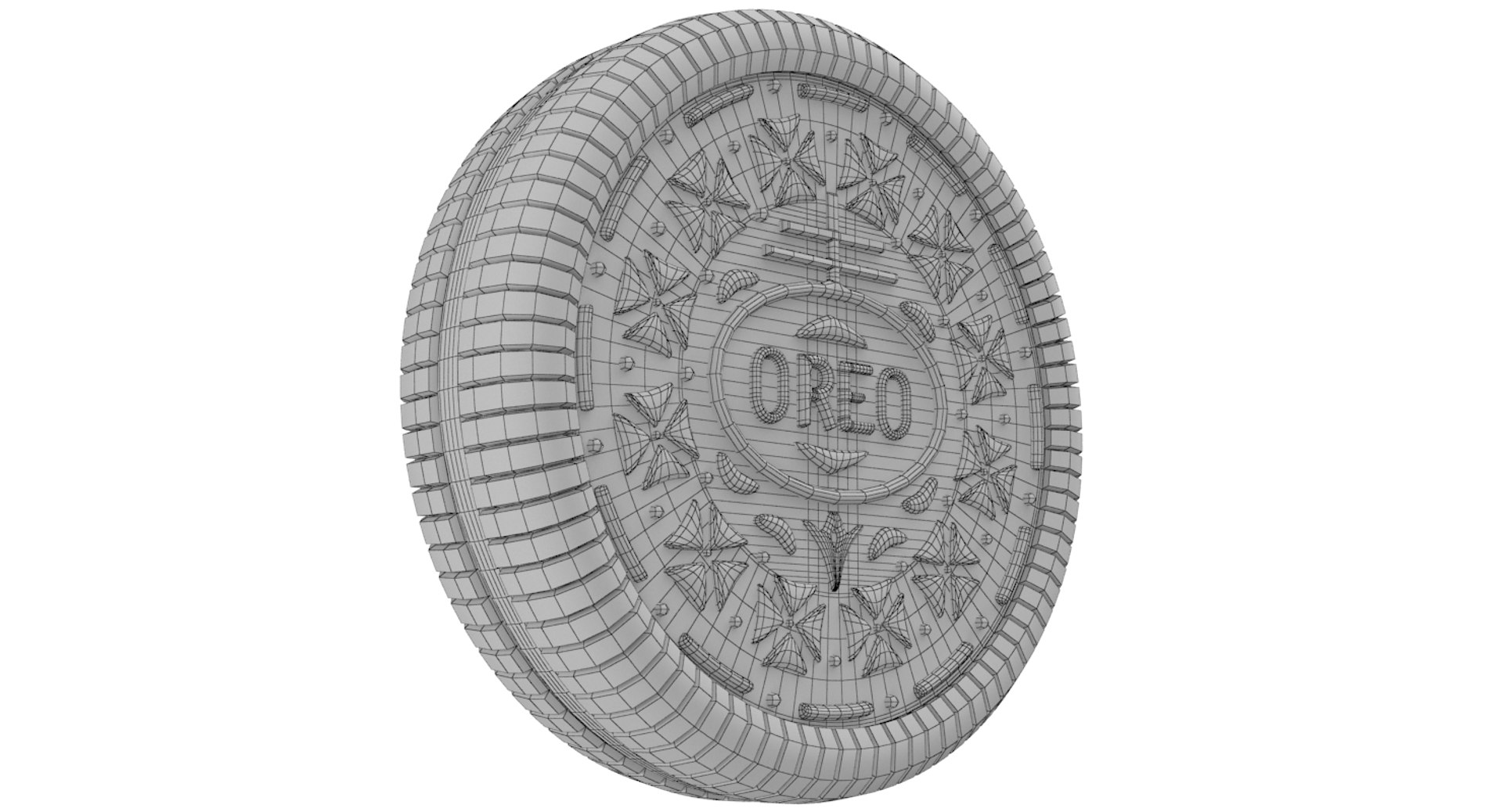 Golden Oreo 3D Model - TurboSquid 1355102