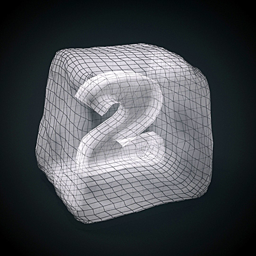 3d Model Of Ice Cubes 2010