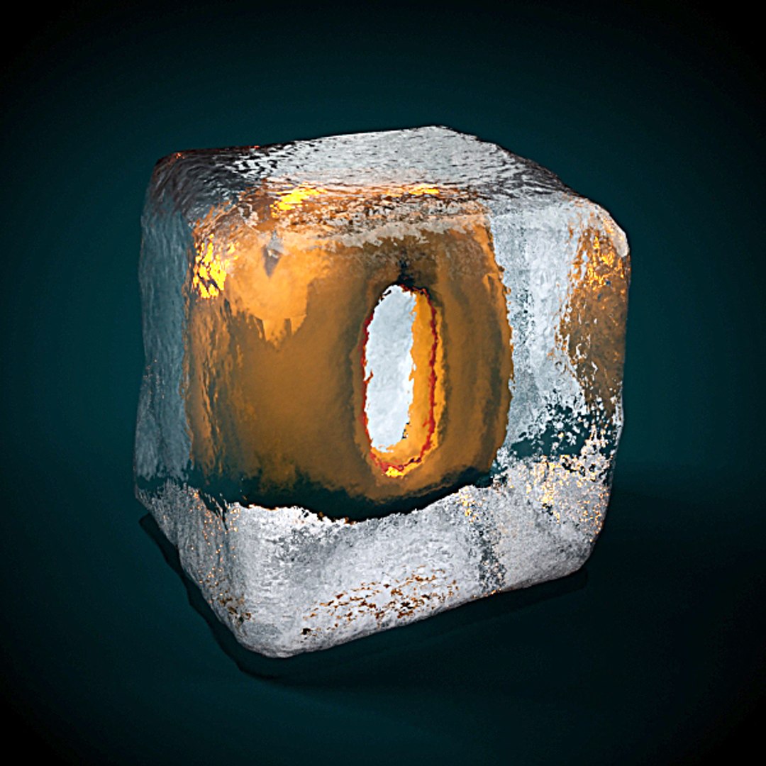 3d Model Of Ice Cubes 2010