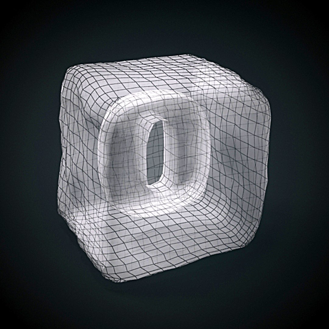 3d Model Of Ice Cubes 2010