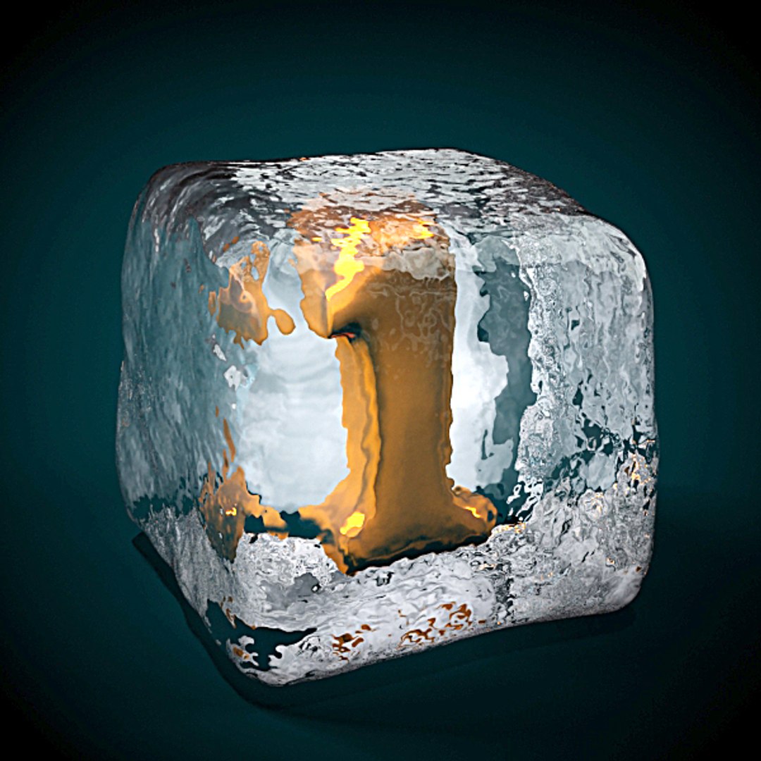 3d Model Of Ice Cubes 2010
