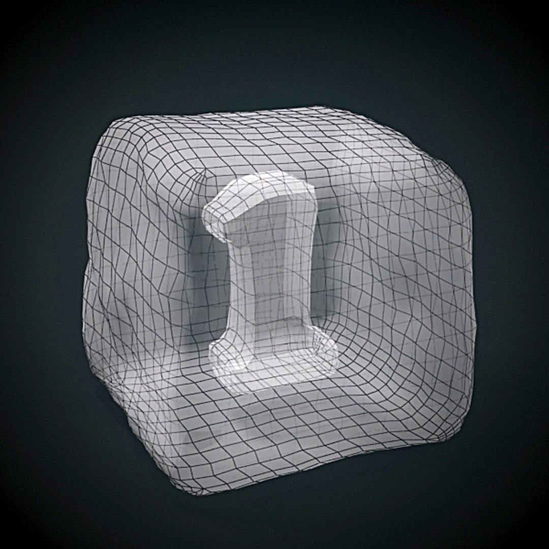 3d Model Of Ice Cubes 2010