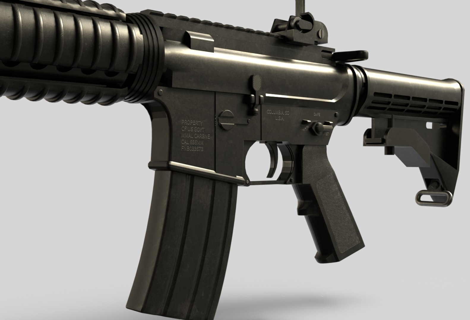 Free AR-15 3D Model - TurboSquid 1951272