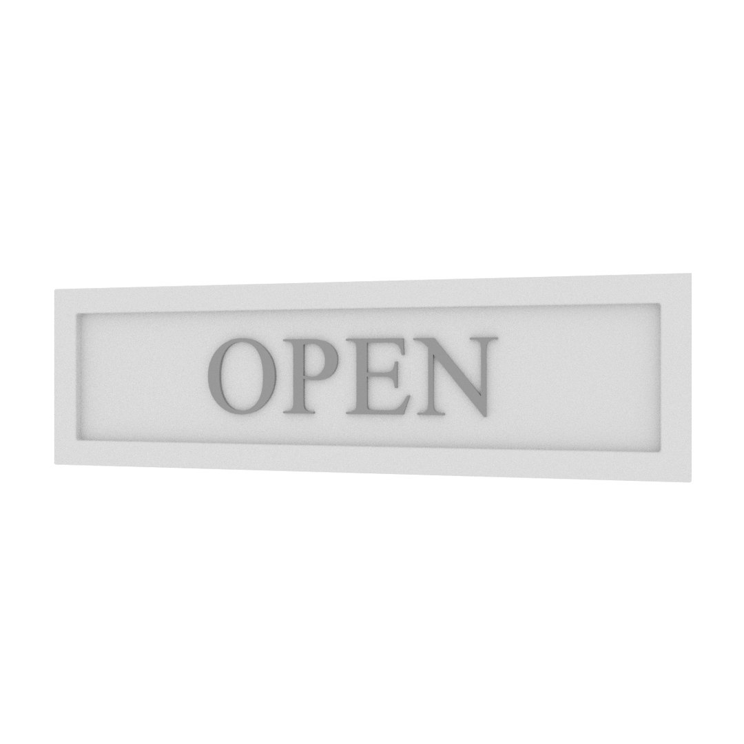 3D Open Sign - TurboSquid 1728365