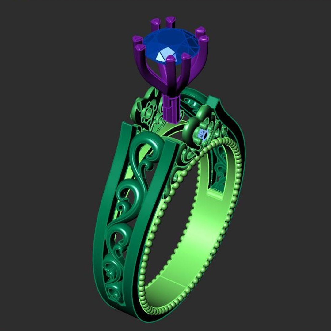Gemvision Matrix Gold Ring 3D - TurboSquid 1342588