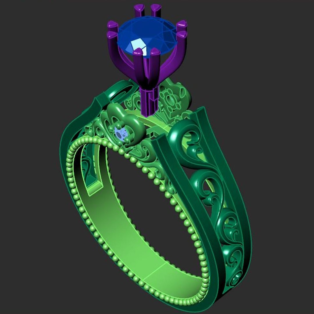 Gemvision Matrix Gold Ring 3D - TurboSquid 1342588