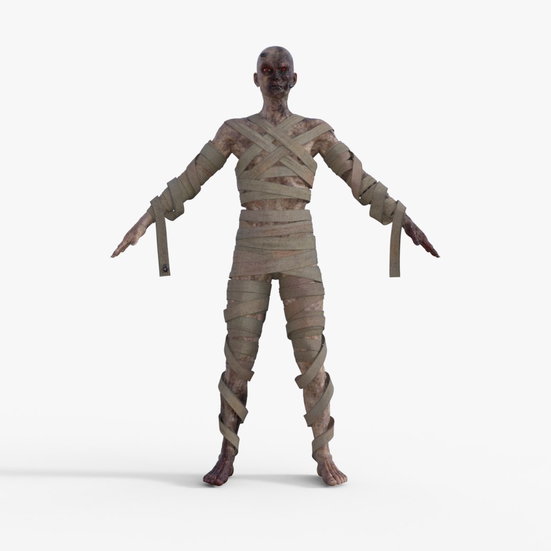 Bandaged Mummy Rigged 3D Model - TurboSquid 2186783